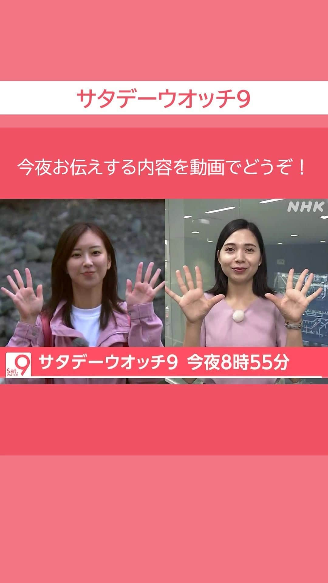 NHK「ニュースウオッチ9」さんのインスタグラム動画 - (NHK「ニュースウオッチ9」Instagram)「今夜の #サタデーウオッチ9 は… 関東など梅雨明け この夏は大渋滞に？アクア ...