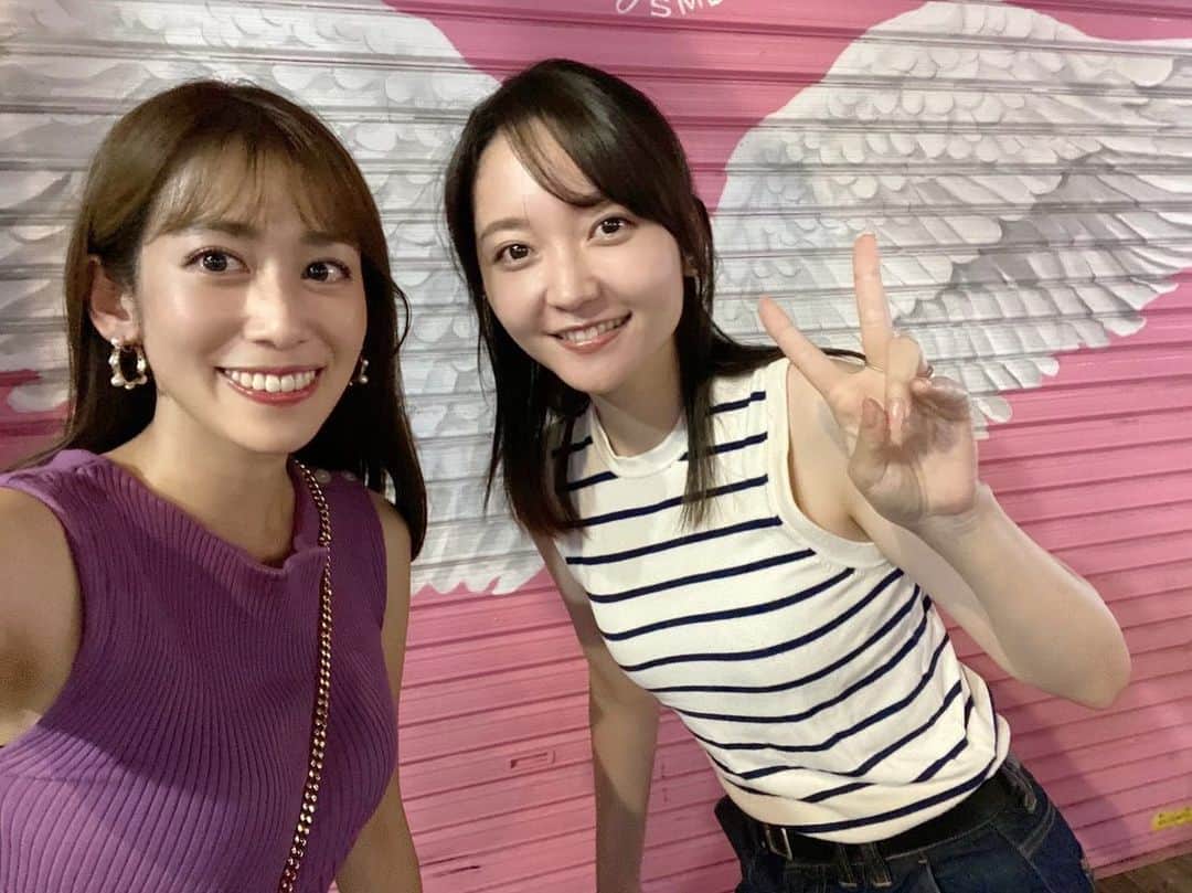 竹崎由佳さんのインスタグラム写真 - (竹崎由佳Instagram)「. NHKの中川安奈ちゃんとご飯を食べに行きました♪ 安奈ちゃんの ...