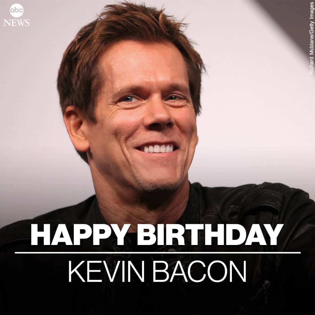 ABC Newsさんのインスタグラム写真 - (ABC NewsInstagram)「HAPPY BIRTHDAY: Actor Kevin Bacon turns 65 today.」7月8 ...
