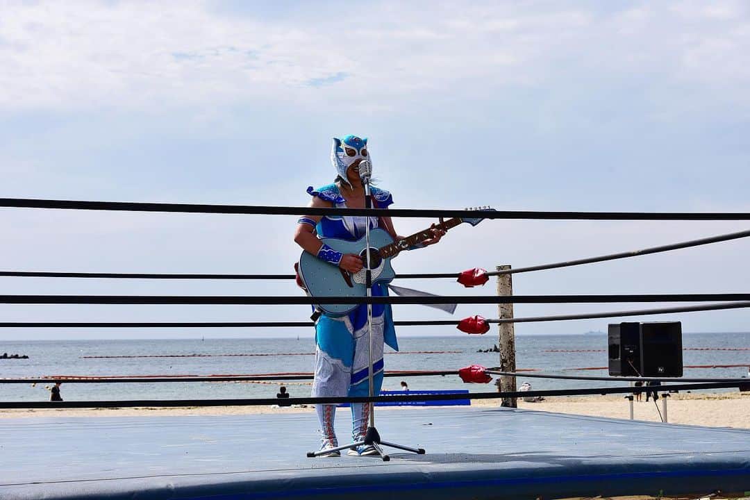 越野翔子さんのインスタグラム写真 - (越野翔子Instagram)「#二色浜 #二色浜海水浴場 #海開き#イベント##越野SYOKO ...