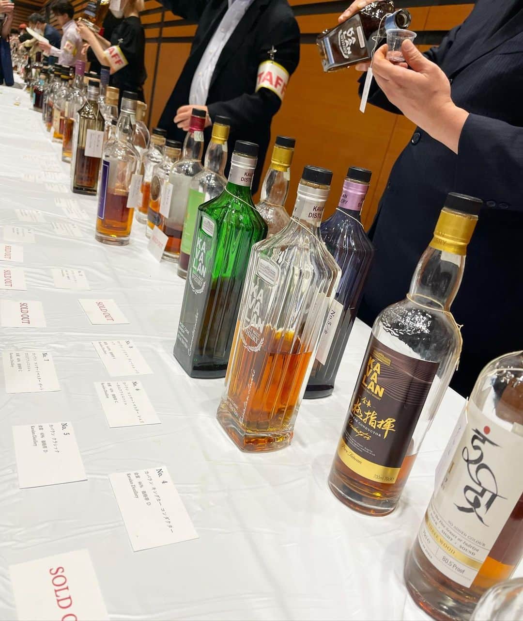 トムセン陽子さんのインスタグラム写真 - (トムセン陽子Instagram)「昨日は「TWSC大試飲会」にMCとして参加しました。 賞を受賞したボトルが大集結！ それらを少しずつ試飲しながら ...