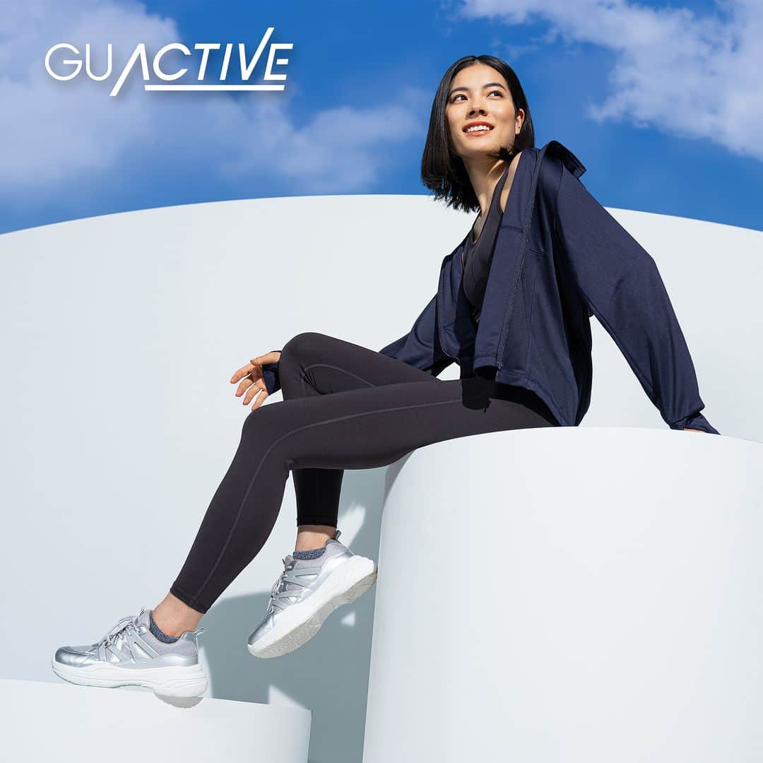 GU Hong Kongさんのインスタグラム写真 - (GU Hong KongInstagram)「【於陽光下揮灑汗水！💦】GU Active運動服系列推出新商品喇！多款配備吸汗速乾、彈性等 ...