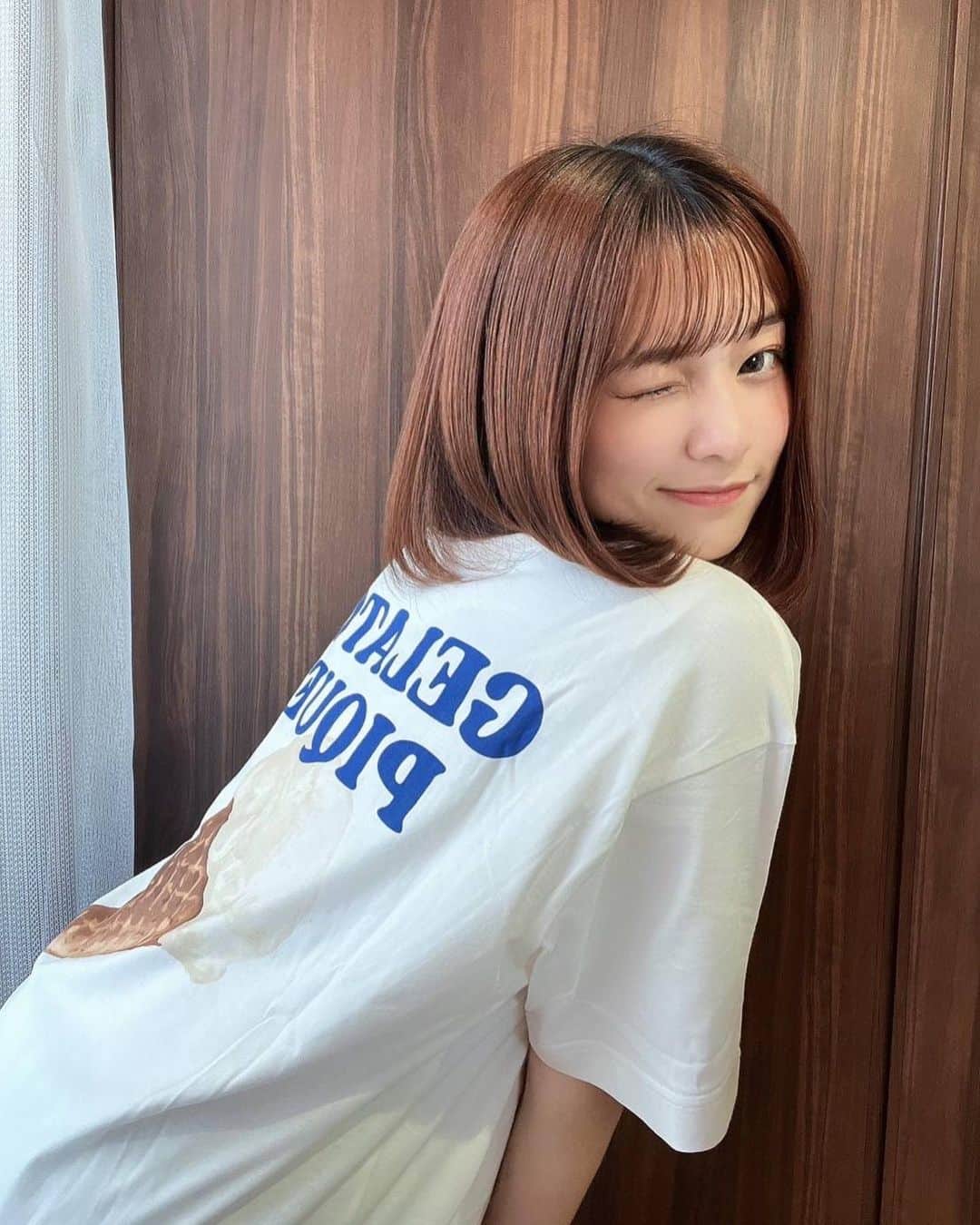 上ノ堀結愛さんのインスタグラム写真 上ノ堀結愛instagram 「・ ファンの方から頂いたパジャマ愛用中🩵💭 ありがとうーーー