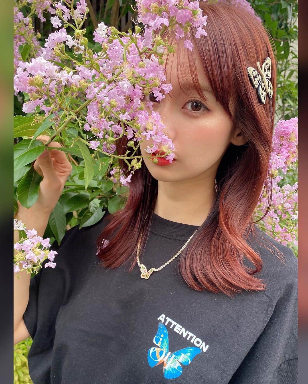 相原美咲さんのインスタグラム写真 - (相原美咲Instagram)「@solid_japan で頼んでたTシャツが 届きました〜🦋🦋🦋 ...