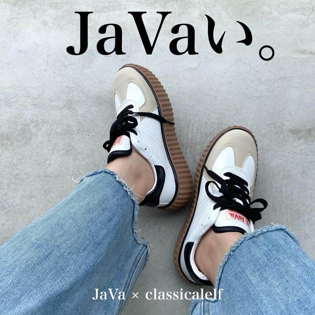 yumemiさんのインスタグラム写真 - (yumemiInstagram)「なにこの可愛いレトロスニーカー👟🤎 @classicalelf_official ソール部分、クッキーみたい🍪 ...