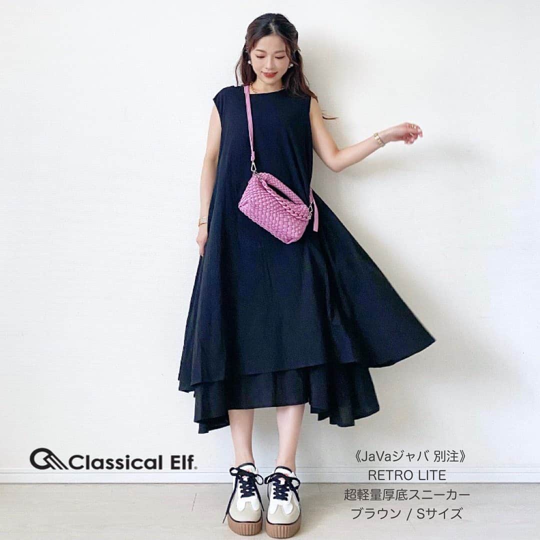 マナさんのインスタグラム写真 - (マナInstagram)「👟🐶🩷 このスニーカー可愛い ︎*。 @classicalelf_official 🏷️〈JAVA別注〉RETRO LITE超軽量 ...