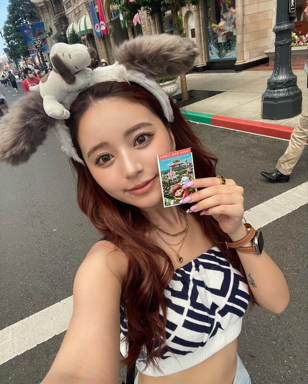 UKAさんのインスタグラム写真 - (UKAInstagram)「楽しいと耳たちます🐶♪ #selfie #usj #ユニバ」7月14日 21時24分 - d28_uka