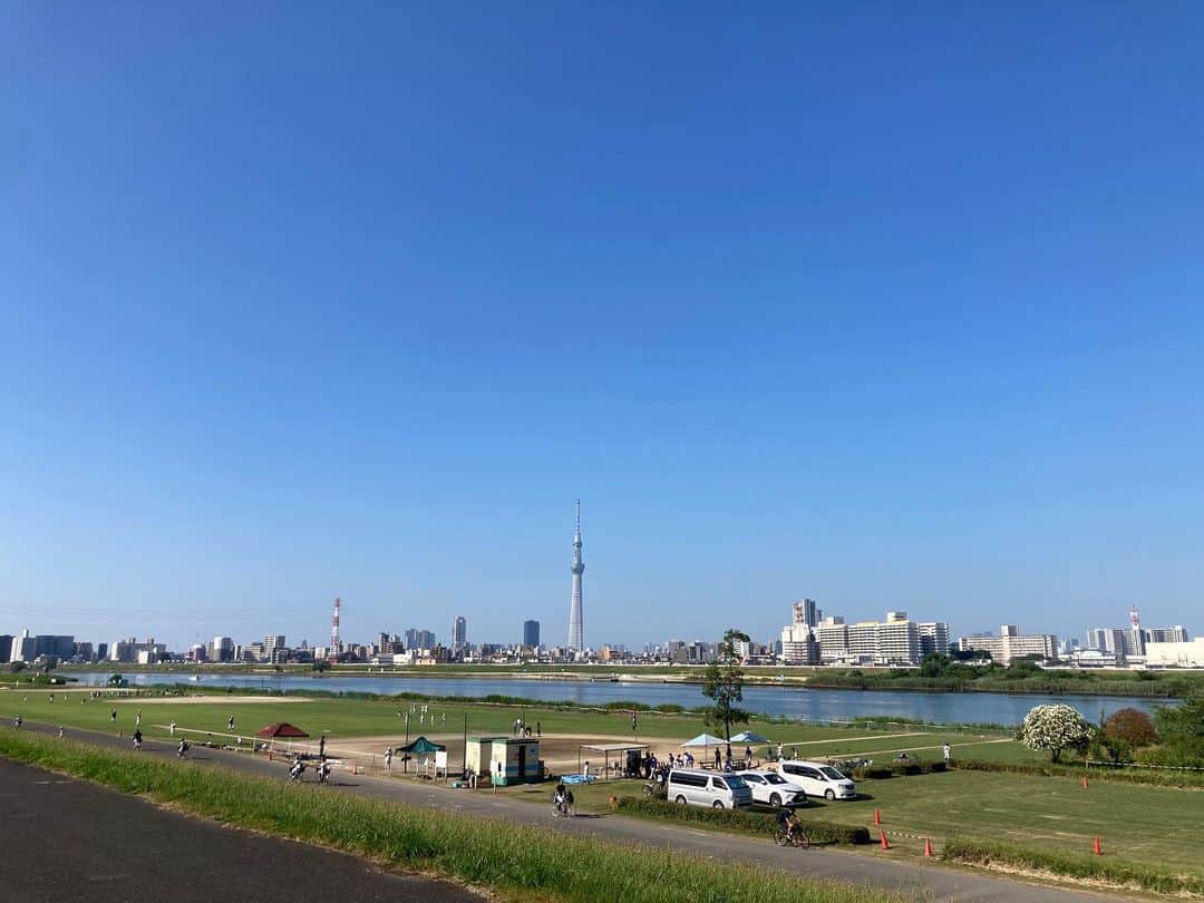 Kooさんのインスタグラム写真 Kooinstagram 「そしてすいません．今朝も荒川」7月17日 13時22分 Koojazz