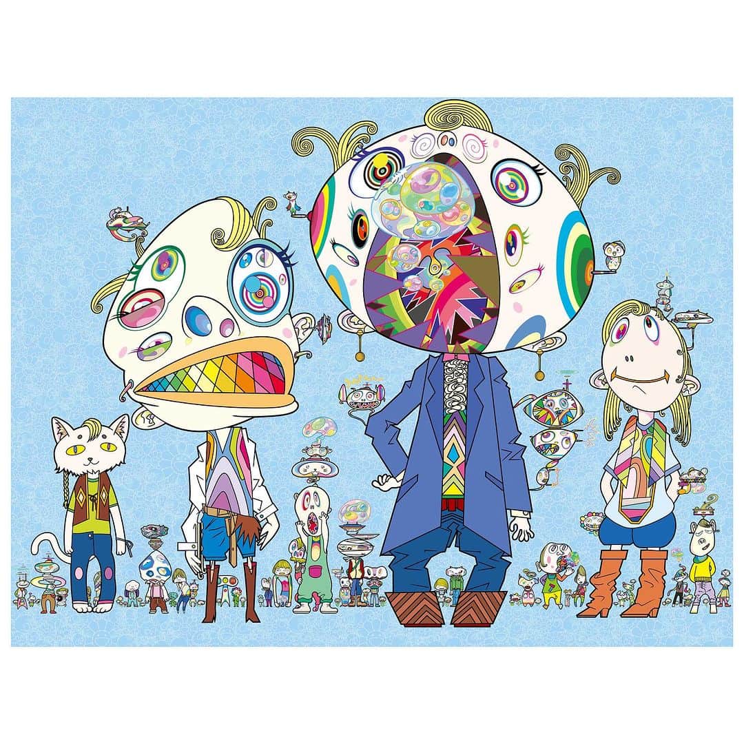 村上隆さんのインスタグラム写真 - (村上隆Instagram)「The design for my painting, Unfamiliar ...