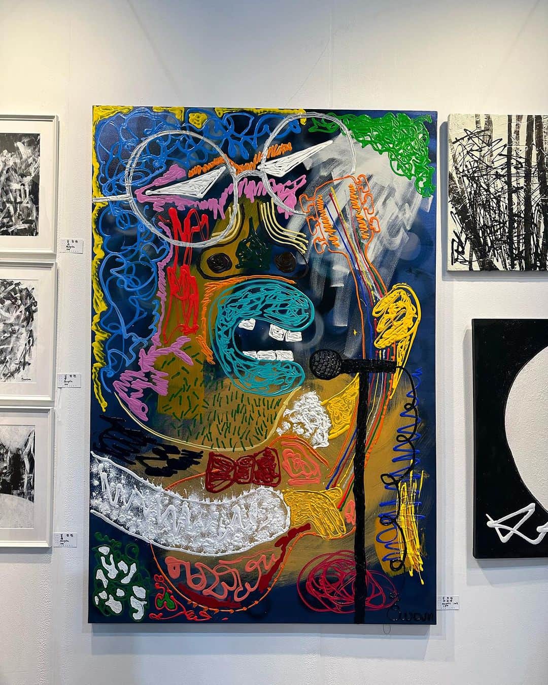 GilMeさんのインスタグラム写真 - (GilMeInstagram)「인사드렸더니 개막식 끝나자마자 제 그림부터 제일 먼저 ...