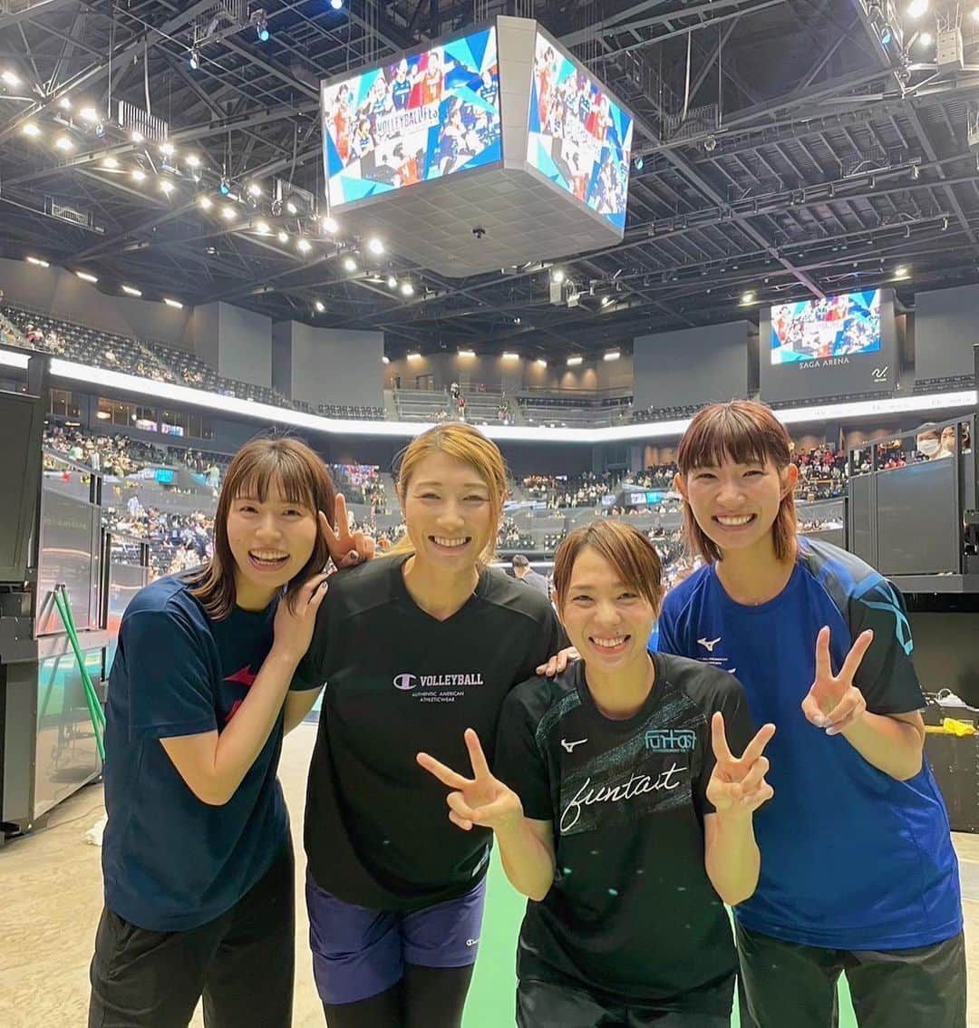 狩野舞子さんのインスタグラム写真 - (狩野舞子Instagram)「・ 新しく出来たSAGAアリーナにて VOLLEYBALL FES-Super Games Saga に参加させていただき ...