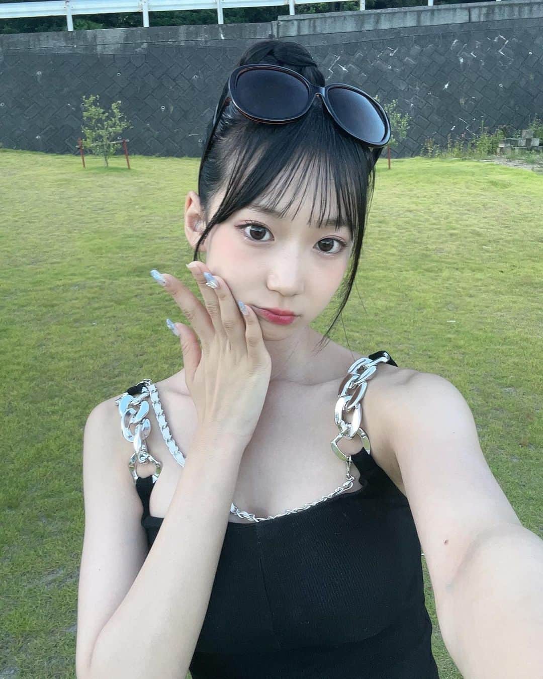 百田汐里さんのインスタグラム写真 - (百田汐里Instagram)「⛓🖤⋆͛*͛ ． ． #blackcode #black #ファッション ...