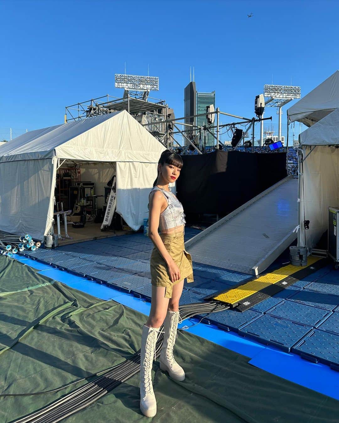 Hinaさんのインスタグラム写真 - (HinaInstagram)「ㅤㅤㅤㅤㅤㅤㅤㅤㅤㅤㅤㅤㅤ 神宮外苑花火大会 トップバッターとして出演さ ...