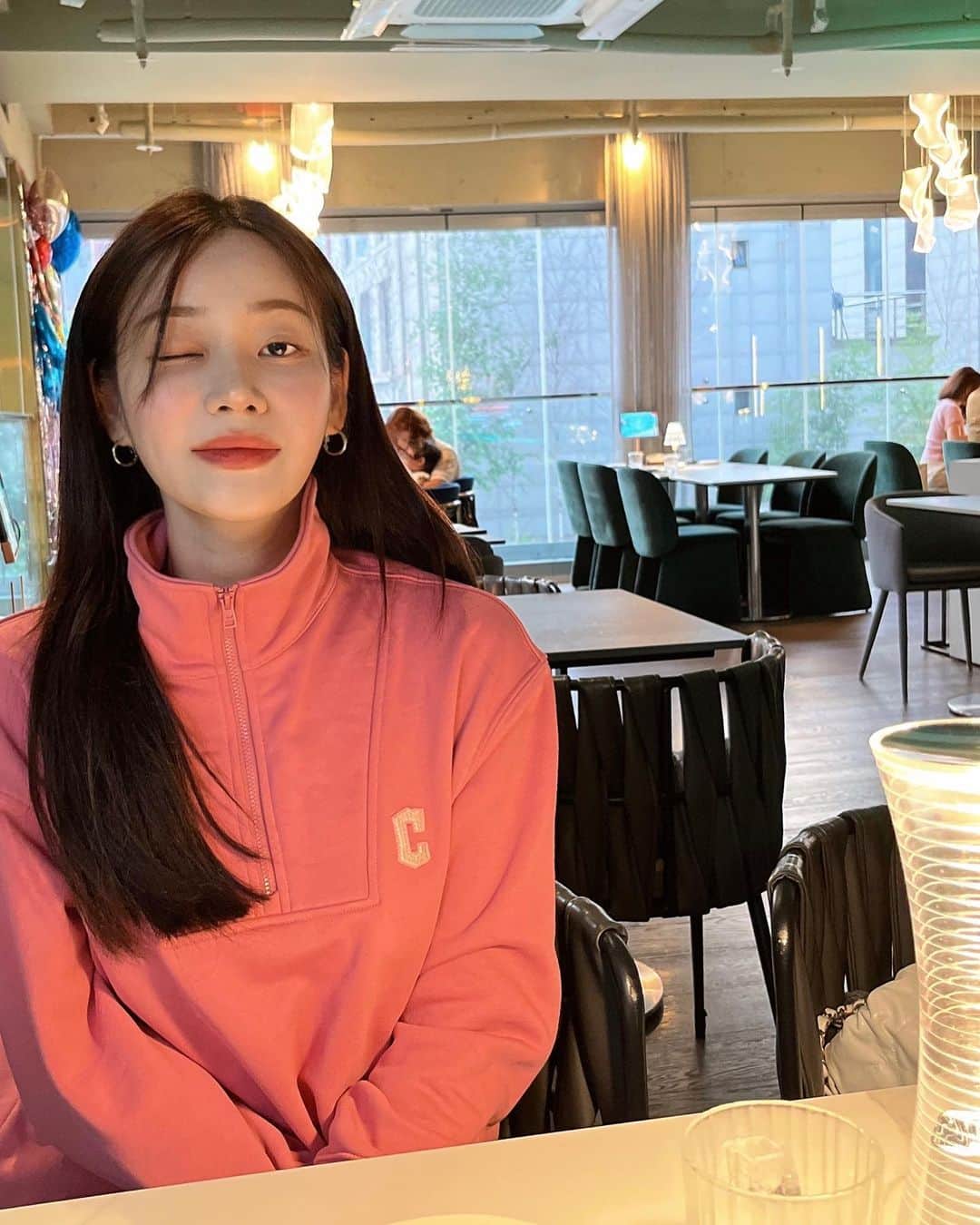 ユナさんのインスタグラム写真 ユナinstagram 「 유료광고 Mlb23fw 톤톤셋업💚💛 넘나 가볍고 편한 데일리 룩 🌸