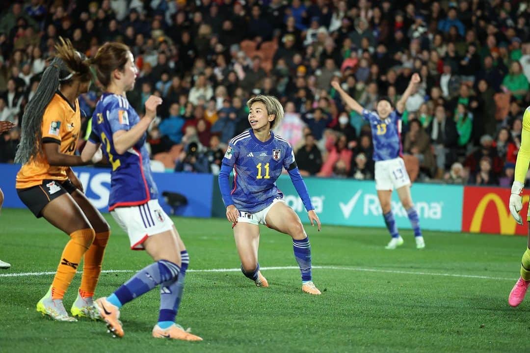 田中美南さんのインスタグラム写真 - (田中美南Instagram)「🇯🇵 One team!! たくさんの熱い応援ありがとうございました ️‍🔥 ©︎JFA #fifa #jfa # ...