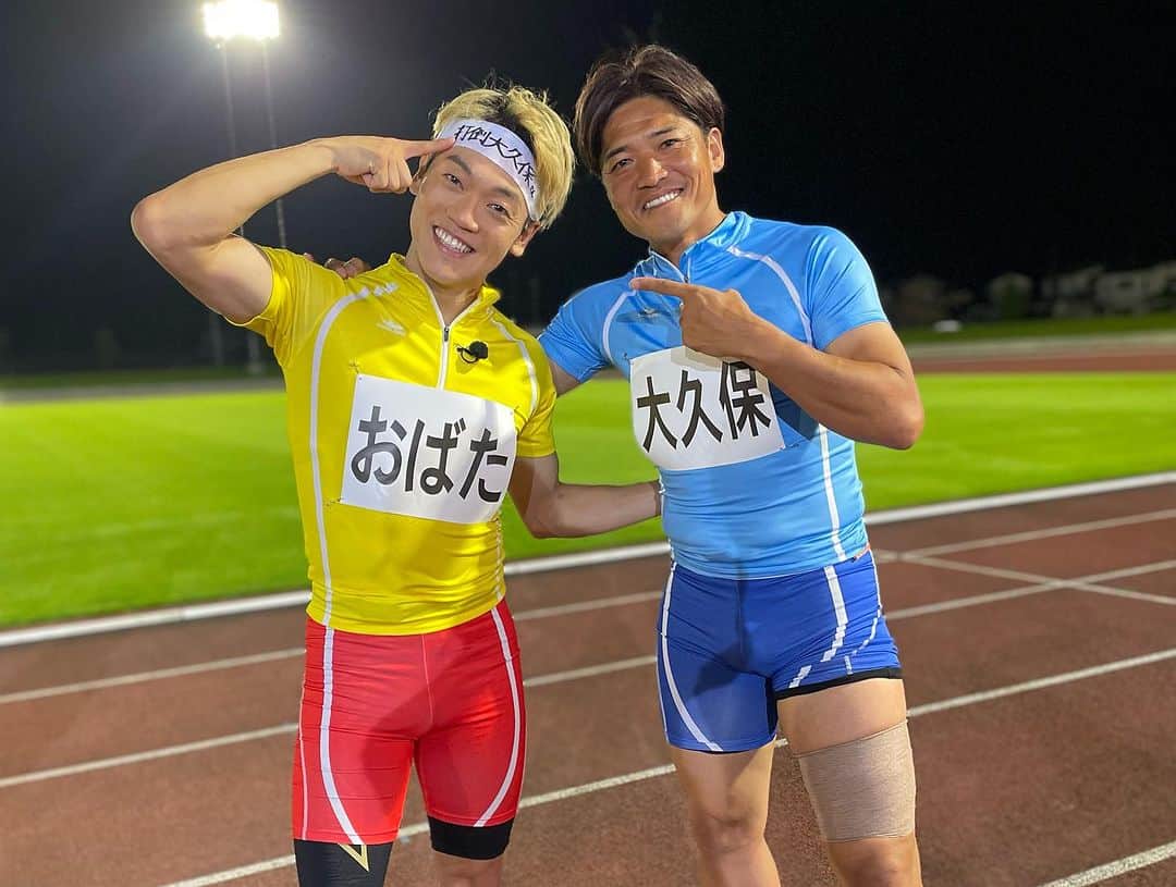 大久保嘉人さんのインスタグラム写真 - (大久保嘉人Instagram)「FNS27時間テレビの千鳥の鬼レンチャン400m走生サバイバル、見て頂きありがとうございました。 残念ながら肉離れをし ...