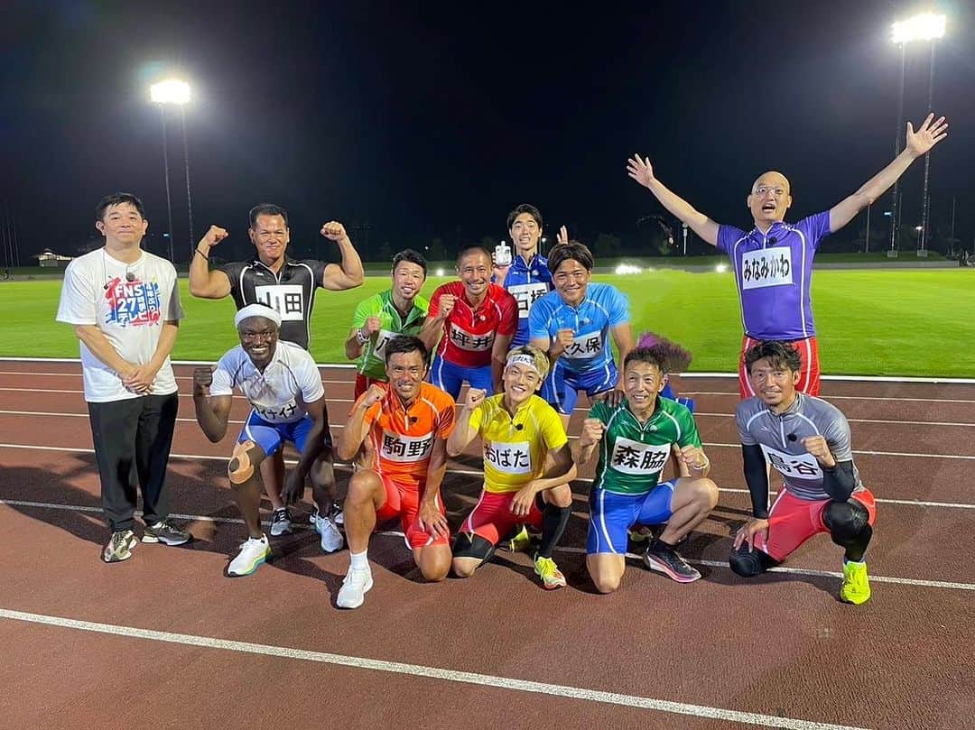 大久保嘉人さんのインスタグラム写真 - (大久保嘉人Instagram)「FNS27時間テレビの千鳥の鬼レンチャン400m走生サバイバル、見て頂きありがとうございました。 残念ながら肉離れをし ...