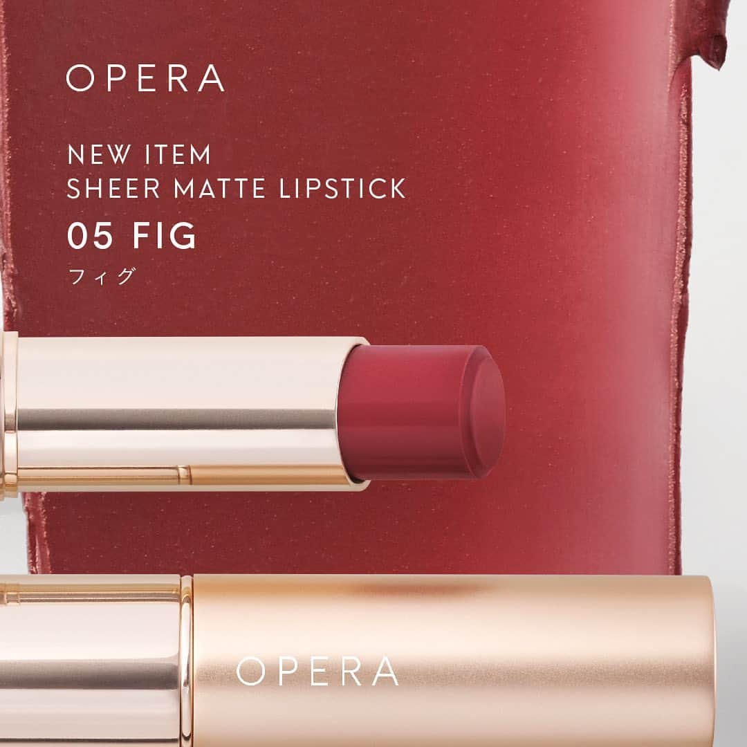 OPERA公式さんのインスタグラム写真 - (OPERA公式Instagram)「甘さひかえめ、ほんのりモードな5色。じわっと色づく‘透け ...