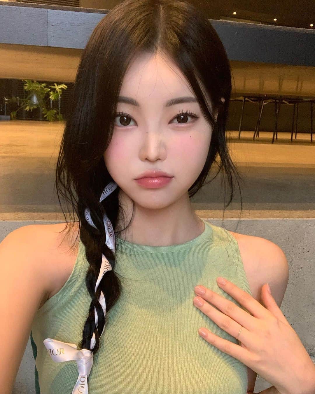 キム・ダビンさんのインスタグラム写真 - (キム・ダビンInstagram)「디올끈 버리지 말기..🎀🧚🏻」7月30日 22時00分 ...