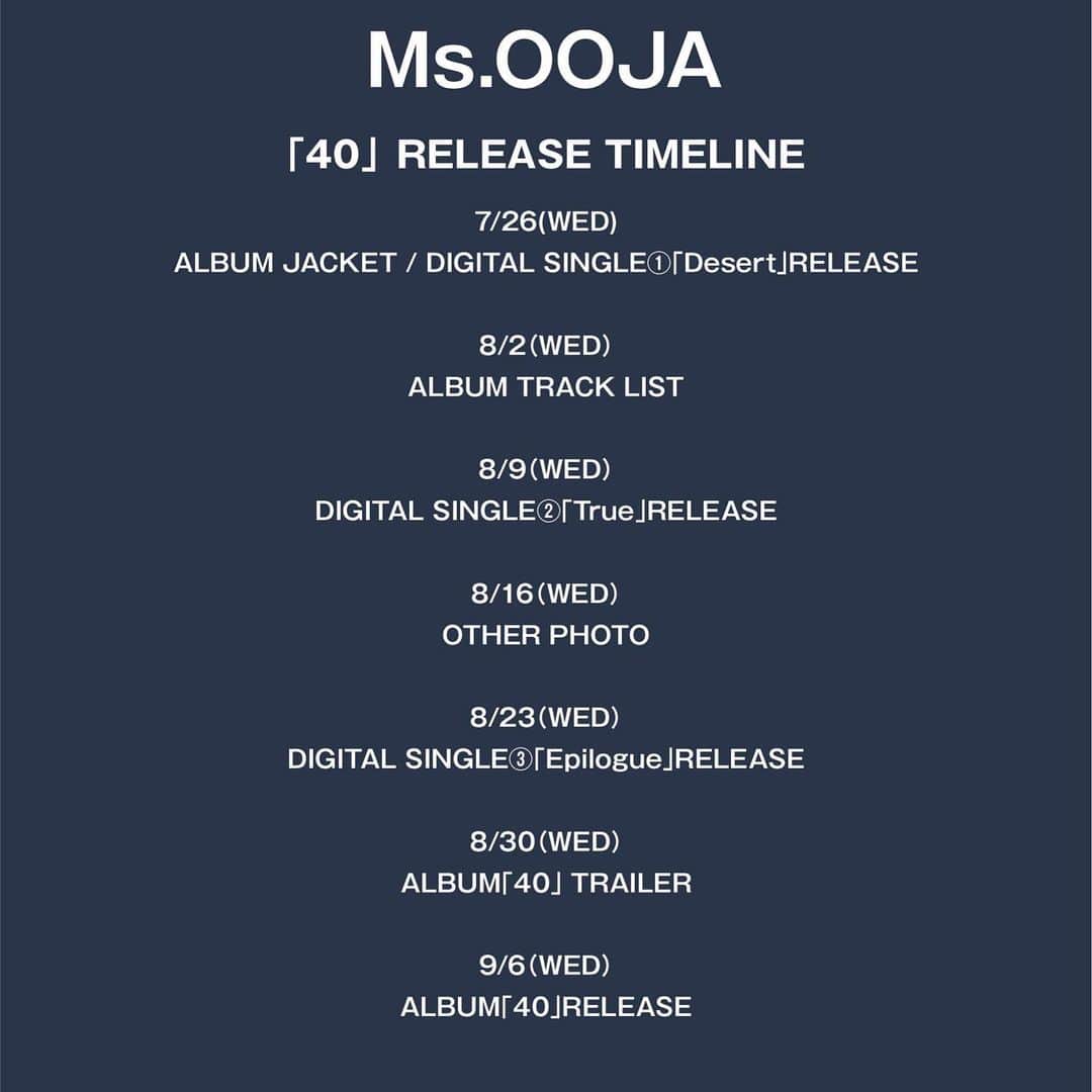 Ms.OOJAさんのインスタグラム写真 - (Ms.OOJAInstagram)「9/6発売アルバム「40」より Other Photoの公開です 📷 @mori_came 💄 ...