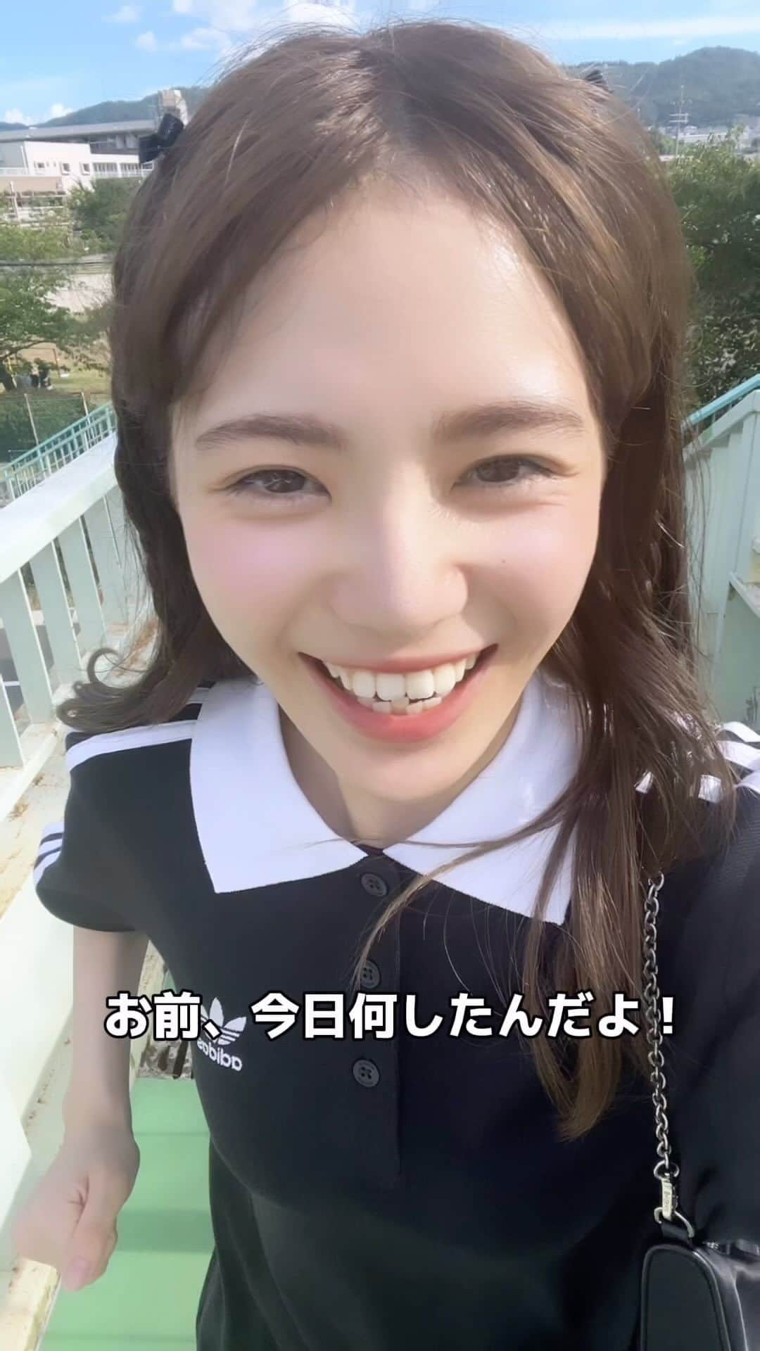 青井乃乃さんのインスタグラム動画 青井乃乃instagram 「お前、今日何したんだよ~ この日はお母さんとピザを食べに行った日🍕 皆は