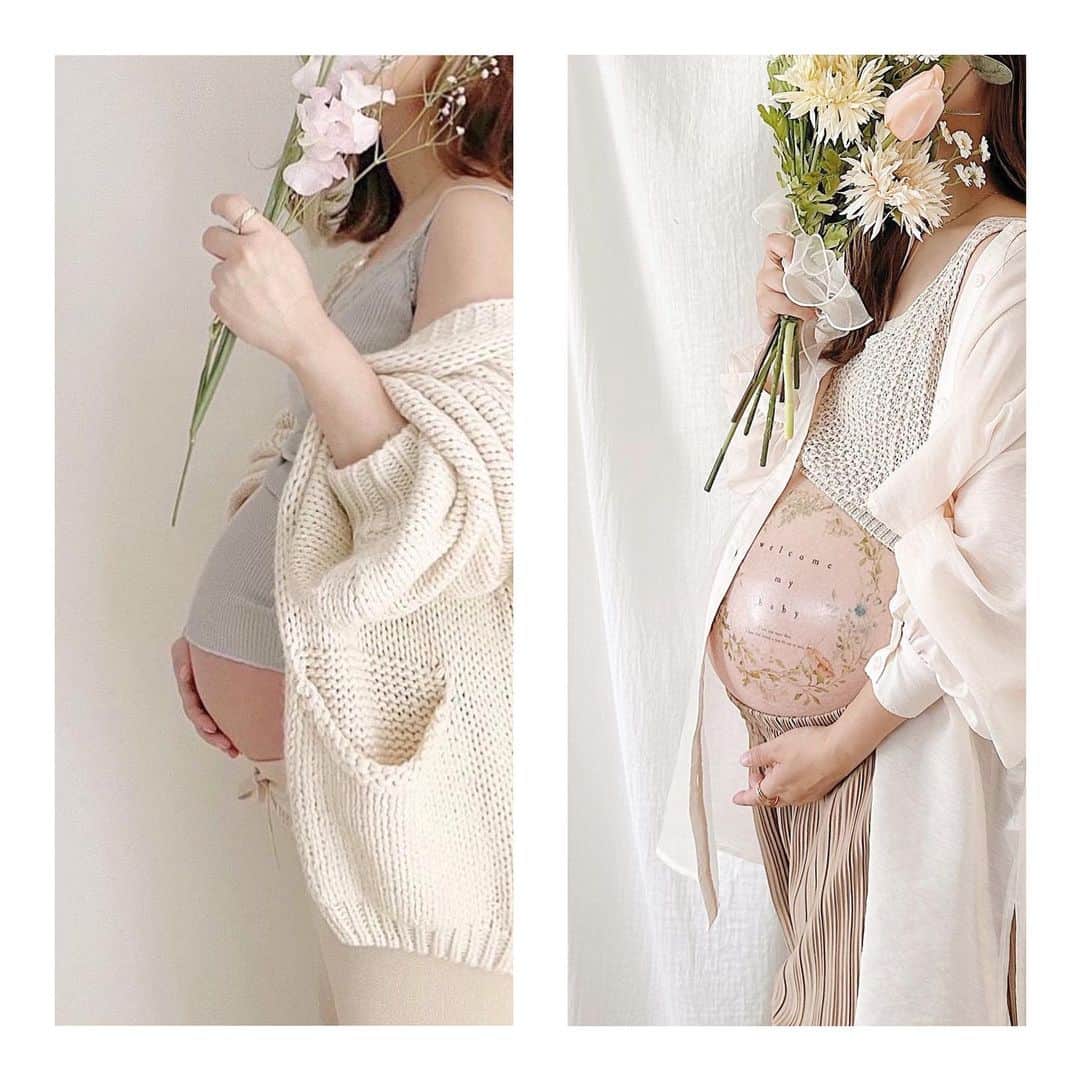 chocoさんのインスタグラム写真 - (chocoInstagram)「** ㅤㅤㅤㅤㅤㅤㅤㅤㅤㅤㅤㅤㅤ 産まれる前に #セルフマタニティフォト 🤰ˎˊ˗ ※苦手な方いたらすみません🙇‍♀️ ...