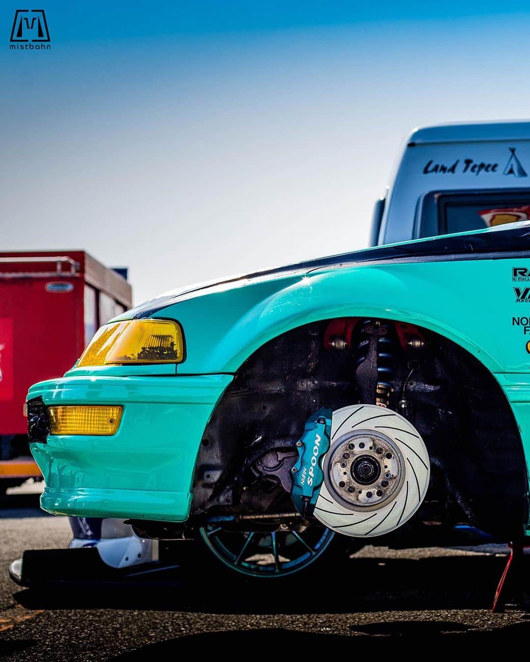 mistbahnさんのインスタグラム写真 - (mistbahnInstagram)「_ ASLAN Honda K24-Swapped ...