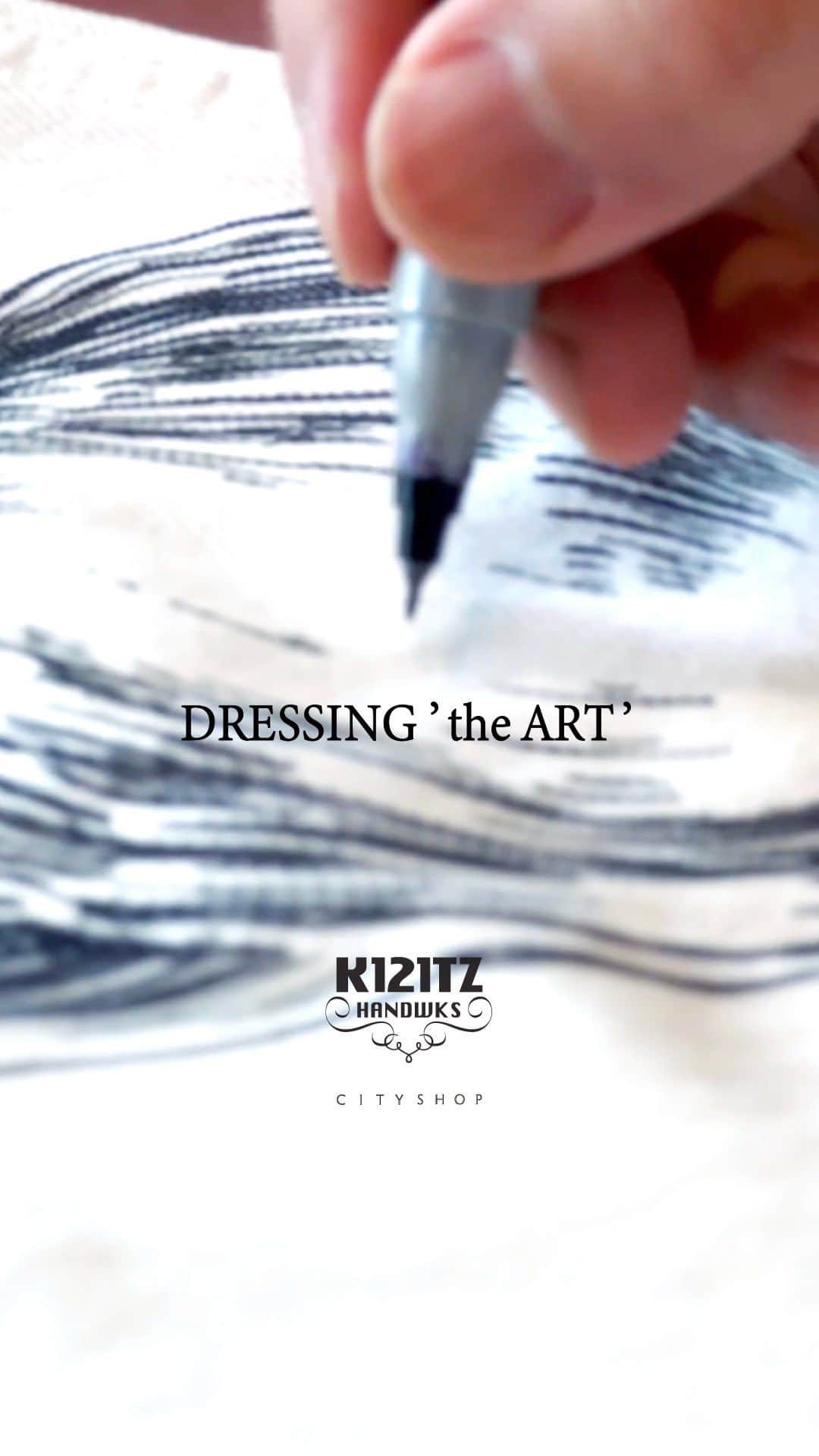CITYSHOPさんのインスタグラム動画 - (CITYSHOPInstagram)「. DRESSING 'the ART' KIBITZ KIBITZ HANDWKS × CITYSHOP ...