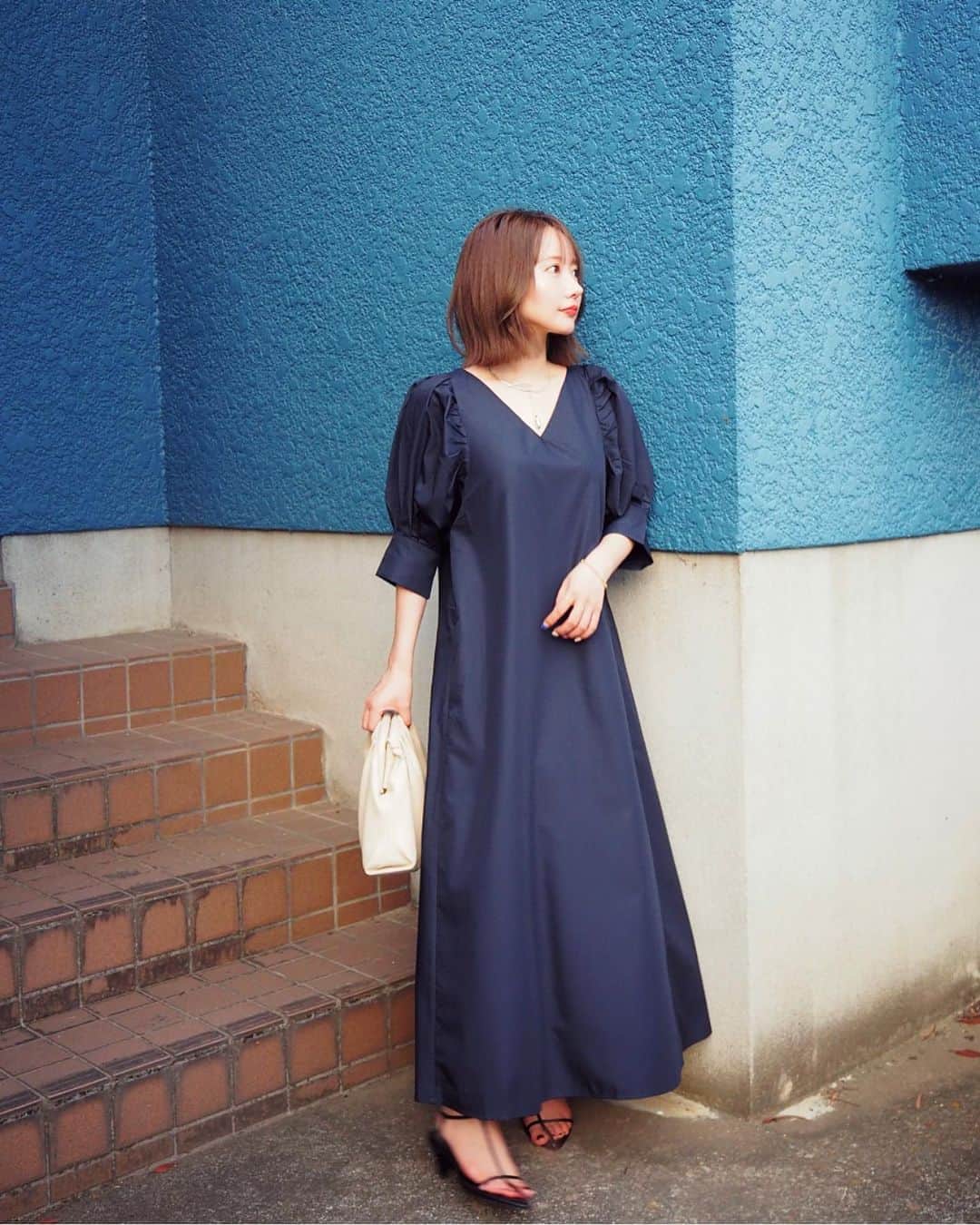 Shino430さんのインスタグラム写真 Shino430instagram「‪ 顔まわりすっきりand二の腕カバーしてくれる Riberryofficial 人気の楽ちん