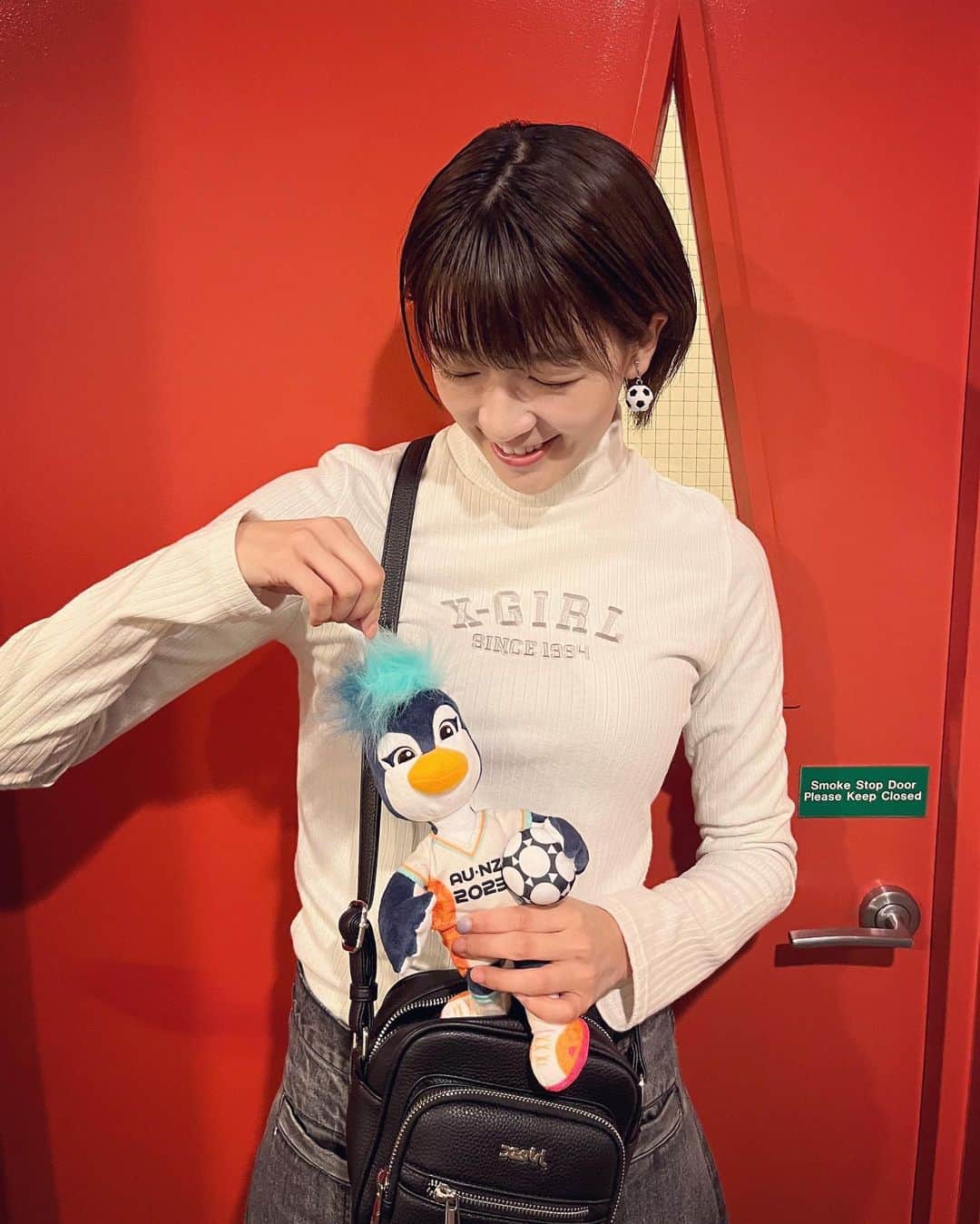 眞嶋優さんのインスタグラム写真 眞嶋優instagram 「ひょっこりtazuni ⚽️ ちょうど1週間前の写真。 ヒートテック着て