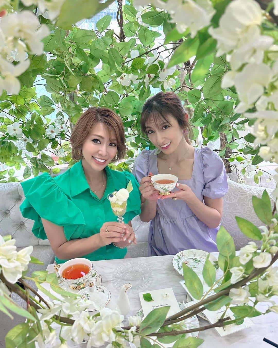 熊田曜子さんのインスタグラム写真 - (熊田曜子Instagram)「@rina.aoki88 りなちゃんと オープンしたばかりの @hautecouturecafe_official 表参道 ...