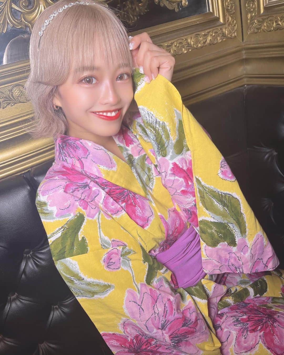 ラムさんのインスタグラム写真 ラムinstagram 「ママのおさがりの浴衣です💗💛💗💛 Burlesquetokyo