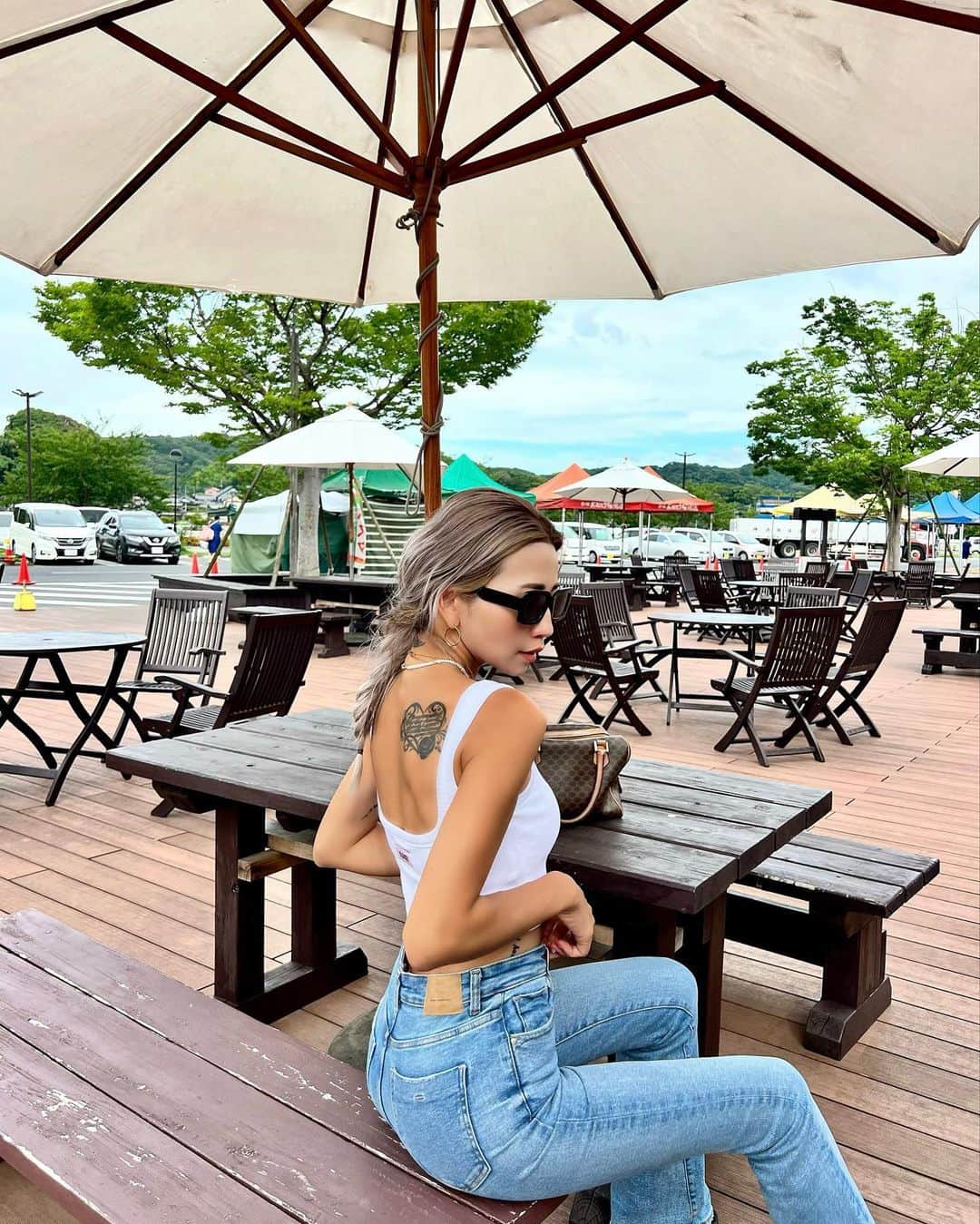 草野春香さんのインスタグラム写真 - (草野春香Instagram)「. 🏷 @blondey_official やっぱり選ぶのはカップ付き🐚💛 #blondey」8月8日 17時31分 ...