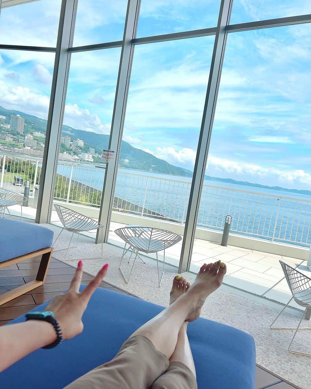 DJ MIYAさんのインスタグラム写真 - (DJ MIYAInstagram)「やっほ🌈熱海に2泊3日で行ってきましたあ♪ ホテル夢寿庵Mujuanさんをcheck outしてからご送迎して ...