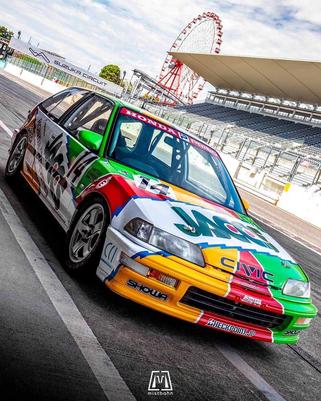 mistbahnさんのインスタグラム写真 - (mistbahnInstagram)「_ WHARP RACING 瞬間移動 Honda ...
