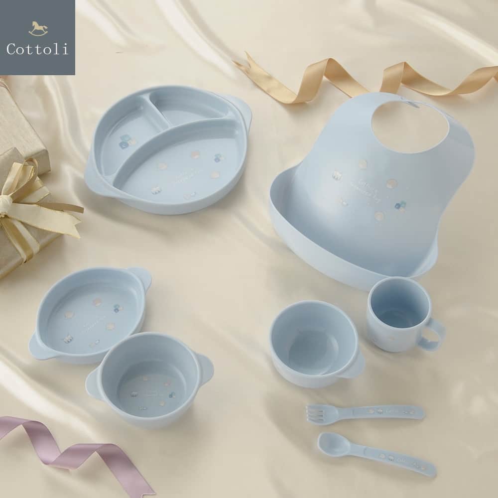 バースデイさんのインスタグラム写真 - (バースデイInstagram)「🍽離乳食セットをお探しの方注目🍽 Cottoli（@cottoli_atelier）から新たなデザインが登場です🕊️ ...