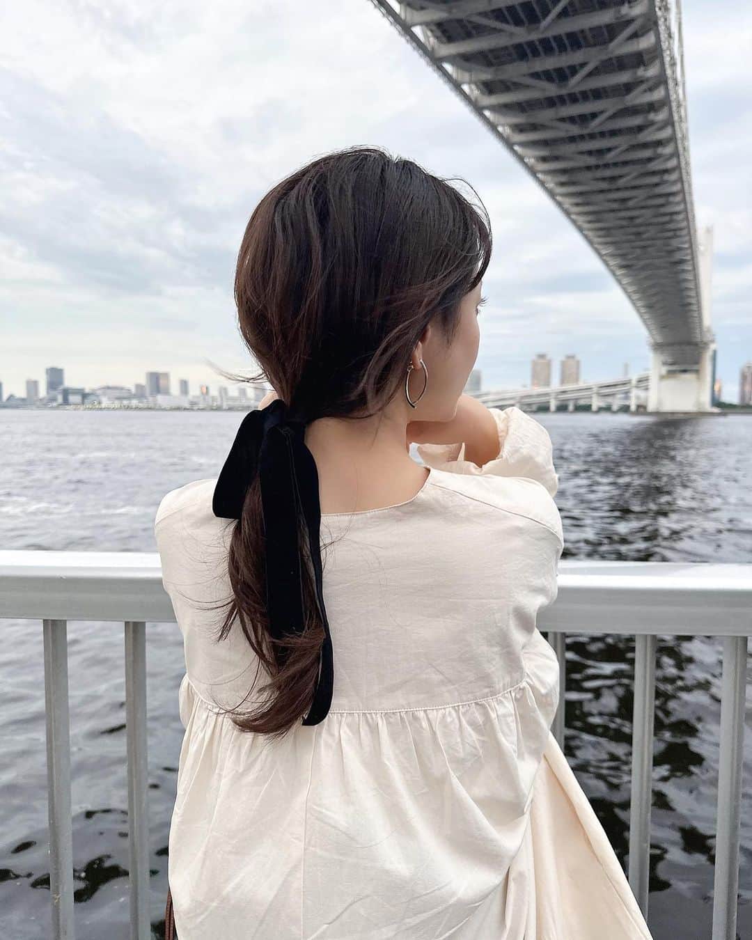 kaneshima ayaさんのインスタグラム写真 - (kaneshima ayaInstagram)「. 昨日の簡単ヘア🎗️ ゆるーく ...