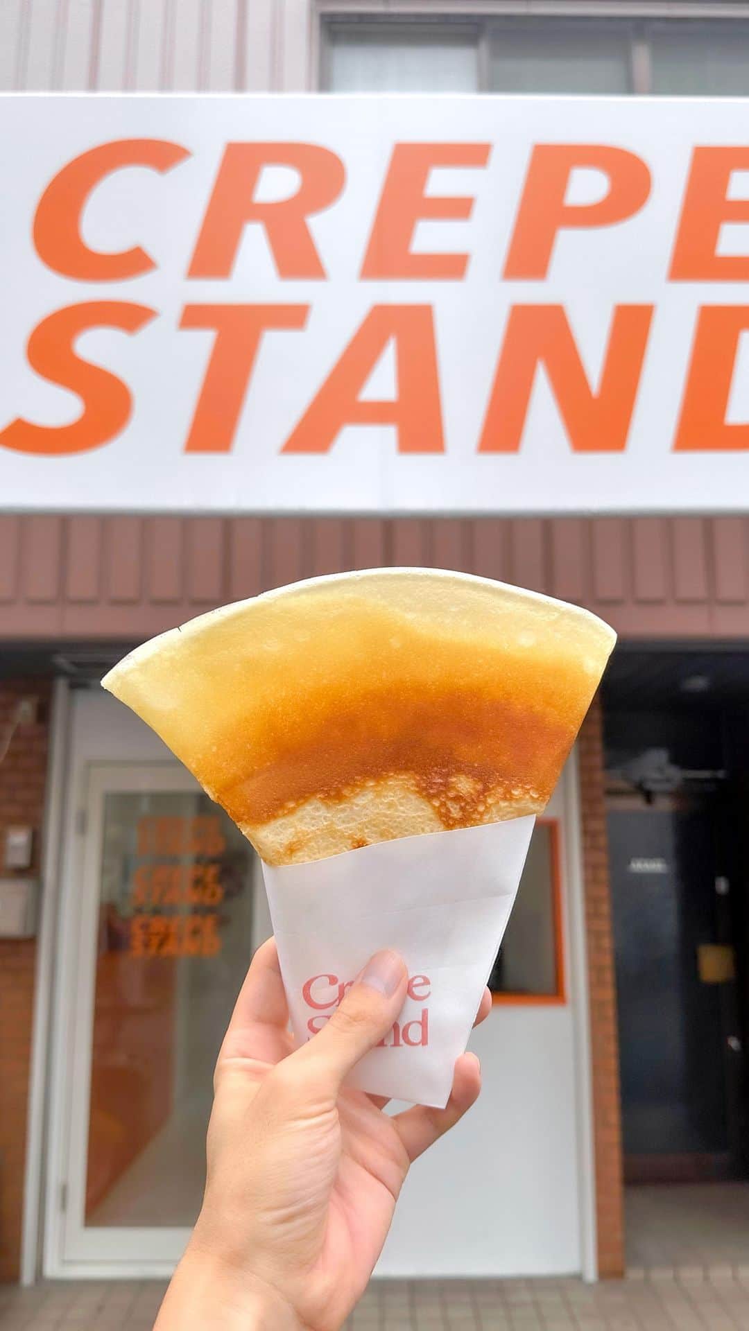 きょん。さんのインスタグラム動画 - (きょん。Instagram)「. . CREPE STAND @crepe.stand_ 天満にパリッ ...