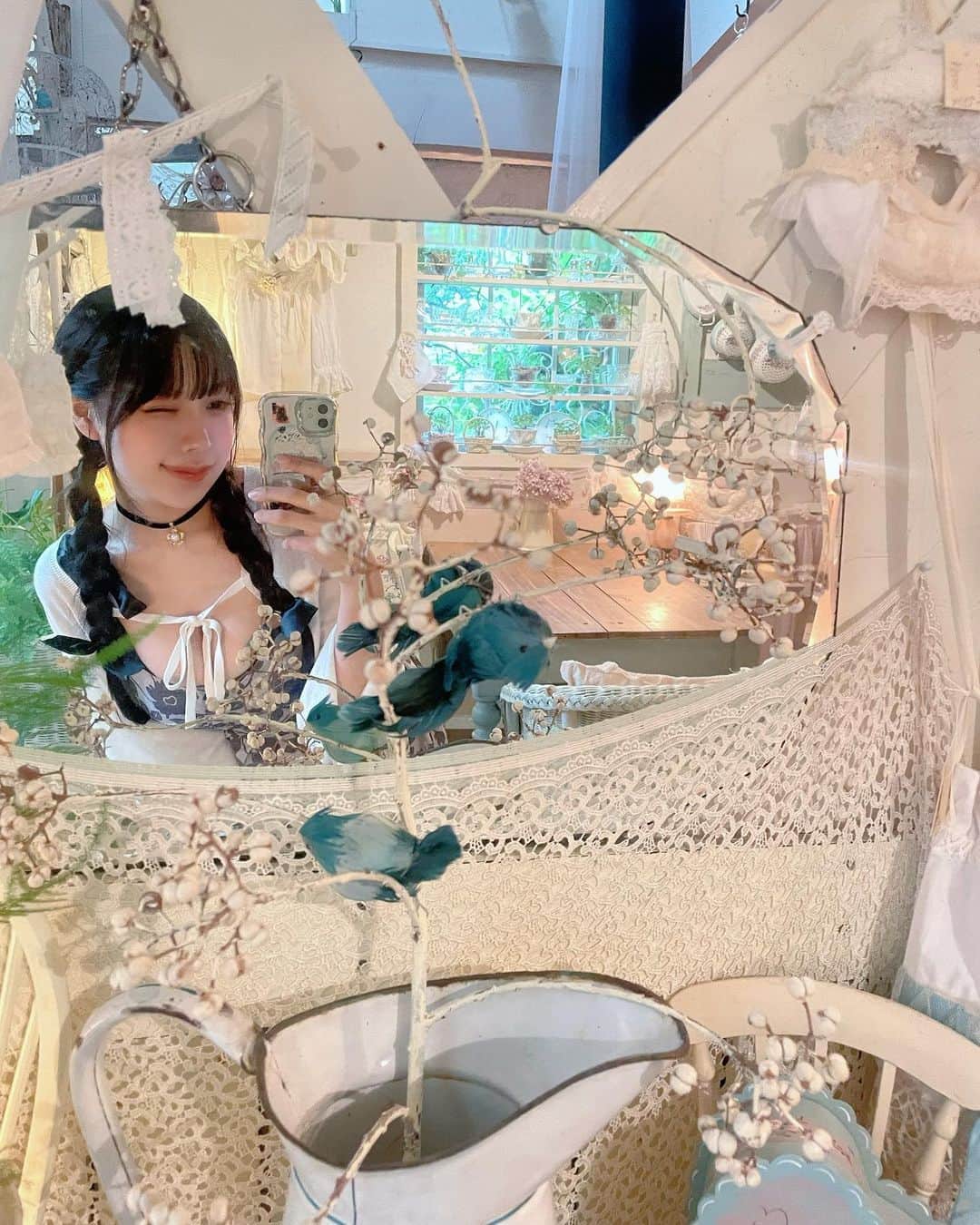 桃木兎羽さんのインスタグラム写真 - (桃木兎羽Instagram)「🪞‪🧏🏻‍♀️🪄」8月19日 20時51分 - momoki_0515