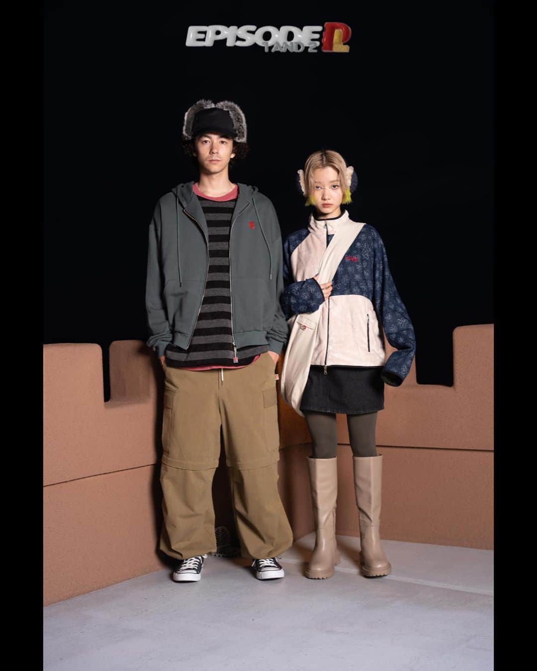 POLYさんのインスタグラム写真 - (POLYInstagram)「 ︎1〜3枚目 メンズモデル(184cm) 2WAY LOOSE CARGO PANTS - khaki / ep.1 ...