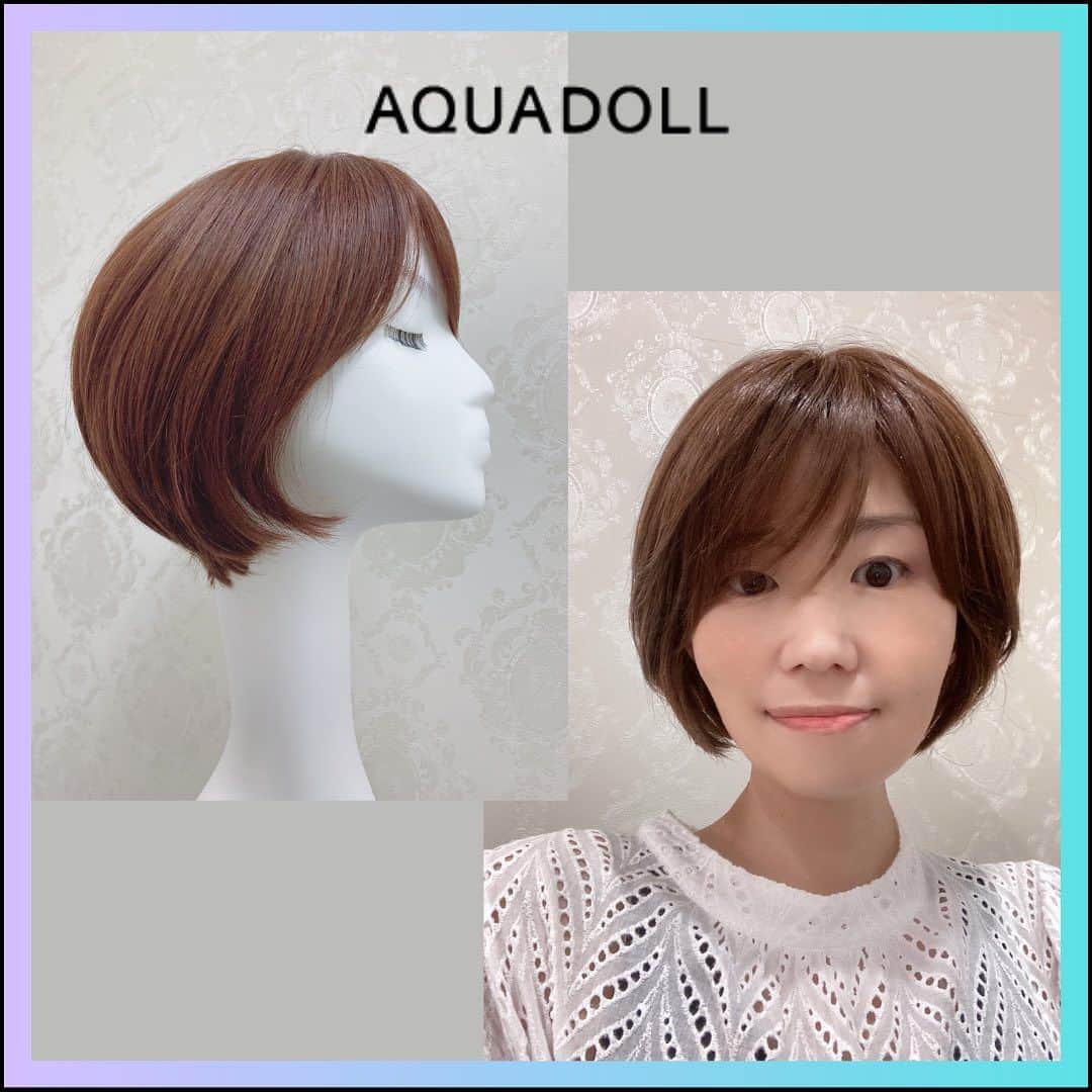 AQUADOLL アクアドールウィッグさんのインスタグラム写真 - (AQUADOLL アクアドールウィッグInstagram)「こんにちは😊 アクアドール横浜サロンの鎌倉です⭐️ 人毛MIX ...