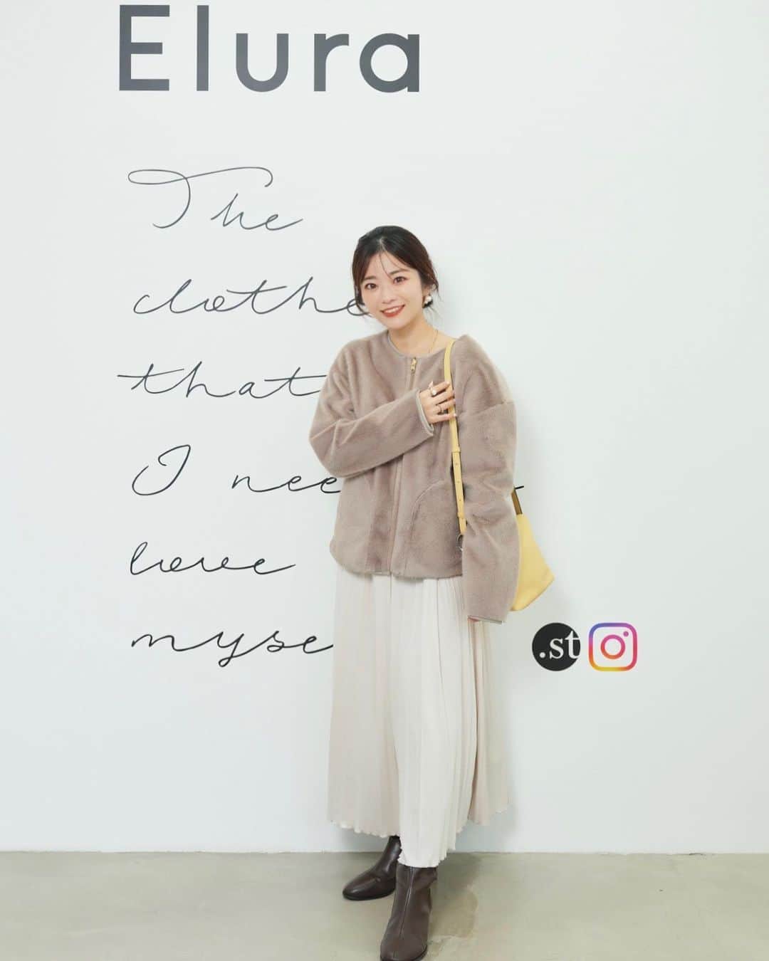 マナさんのインスタグラム写真 - (マナInstagram)「先日の @elura_official の 2023AW展示会で撮ってもらった写真📷 プロのカメラって何でこんなに違うんだろ☺︎ ...