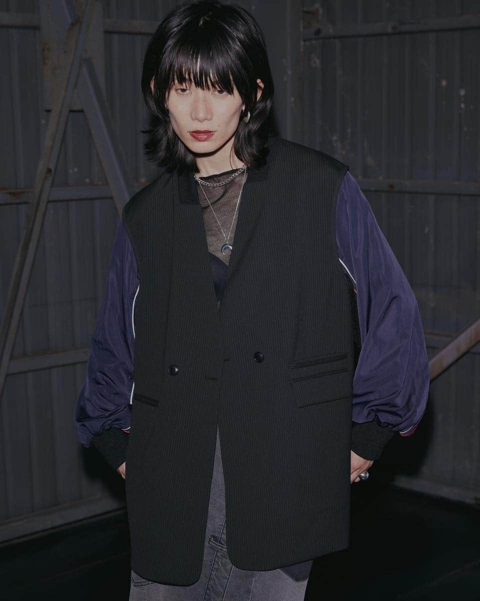 Ameri vintageさんのインスタグラム写真 - (Ameri vintageInstagram)「DOCKING SLEEVE BLOUSON (col.BLK / GRY) ー8 ...