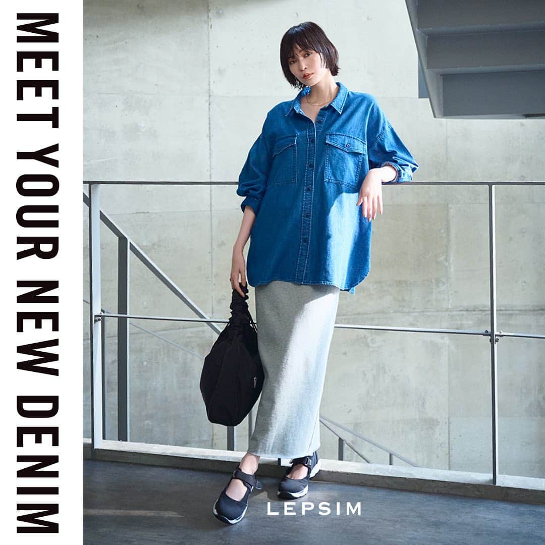 レプシィムさんのインスタグラム写真 - (レプシィムInstagram)「. MEET YOUR NEW DENIM 秋もトレンド継続のデニム！ LEPSIMの秋のデニムラインナップは ...