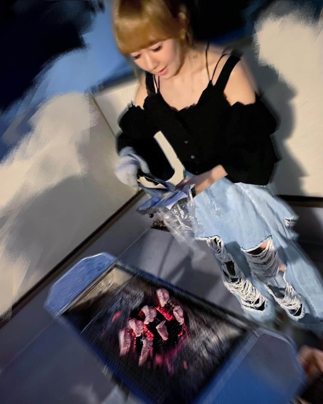 yucat（加藤有加利）さんのインスタグラム写真 - (yucat（加藤有加利）Instagram)「ミュージシャンの皆様のおかげで 夏っぽいことしてきました BBQ🍖 楽しかった〜美味しかっ ...