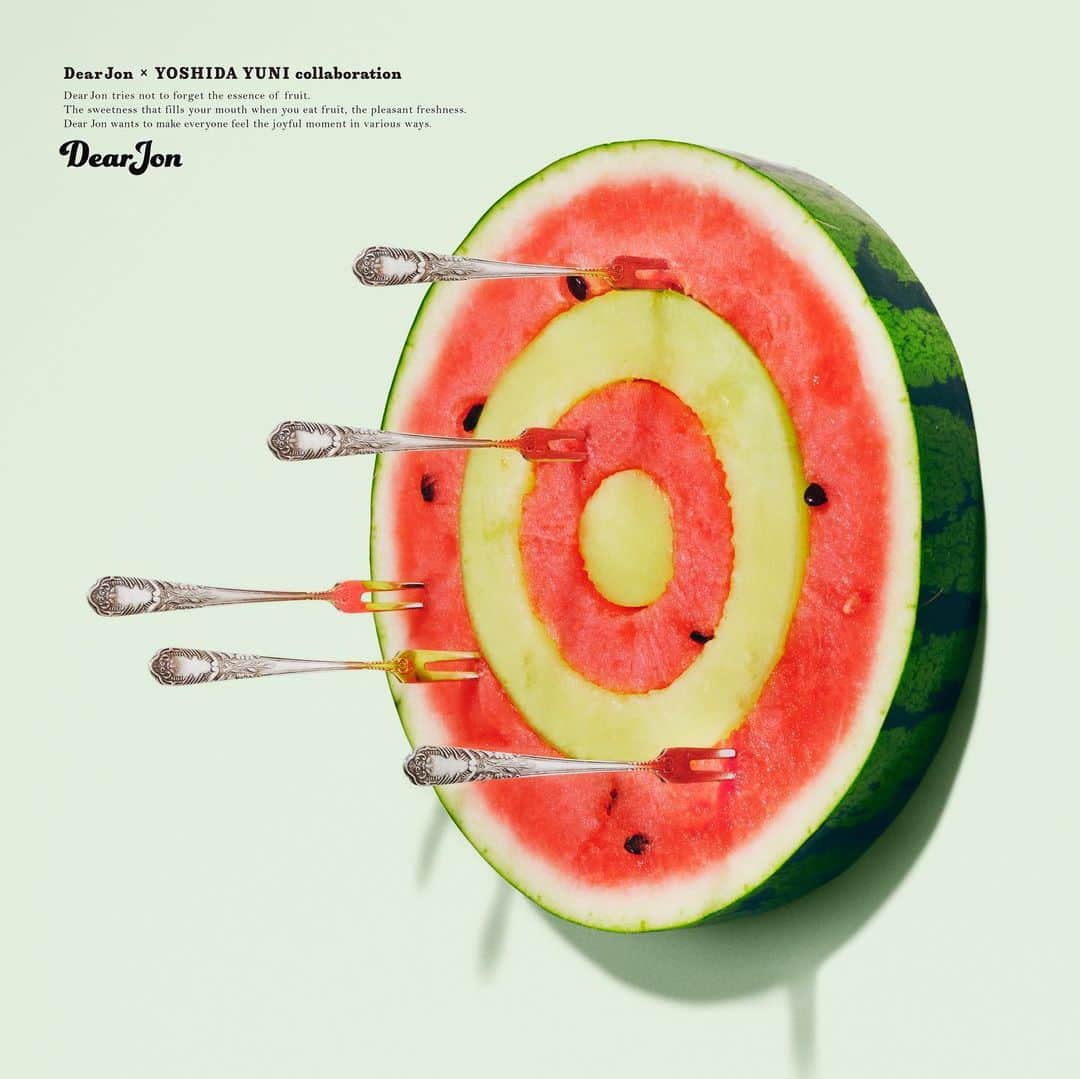 吉田ユニさんのインスタグラム写真 - (吉田ユニInstagram)「Fruit shop "Dear Jon" × YUNI YOSHIDA ...