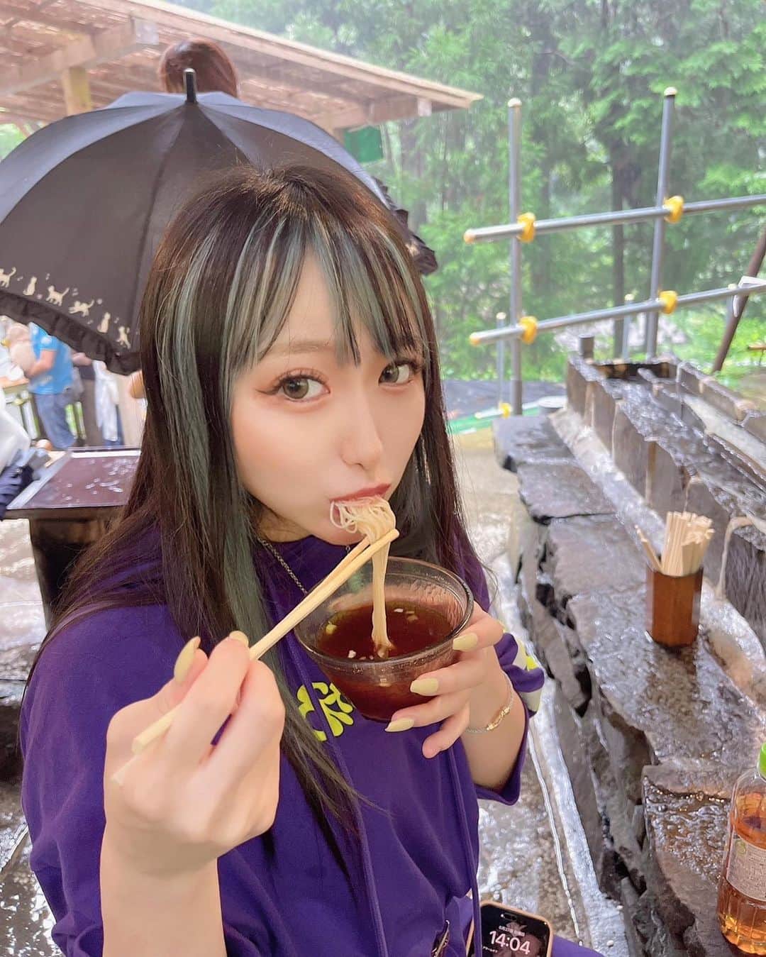 えりぴょんさんのインスタグラム写真 - (えりぴょんInstagram)「. . 1時間半待ちした念願の流しそうめん🥺🥺 この日が待ちきれなく ...