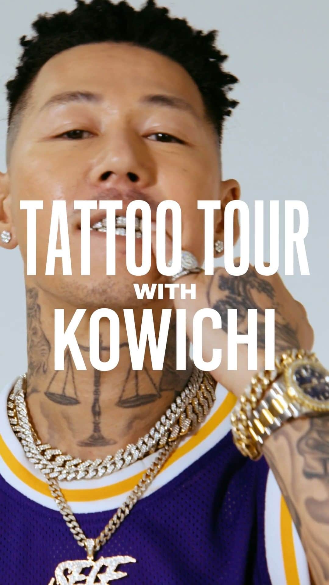 GQ JAPANさんのインスタグラム動画 - (GQ JAPANInstagram)「ラッパー、KOWICHIが「Tattoo Tour」に登場！ 亡き父や地元・川崎、音楽への想いが透けて ...