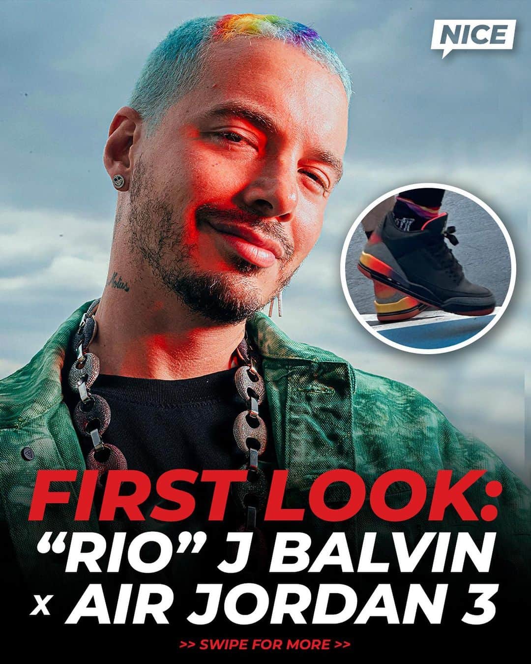 Nice Kicksさんのインスタグラム写真 - (Nice KicksInstagram)「@jbalvin debuted his ...