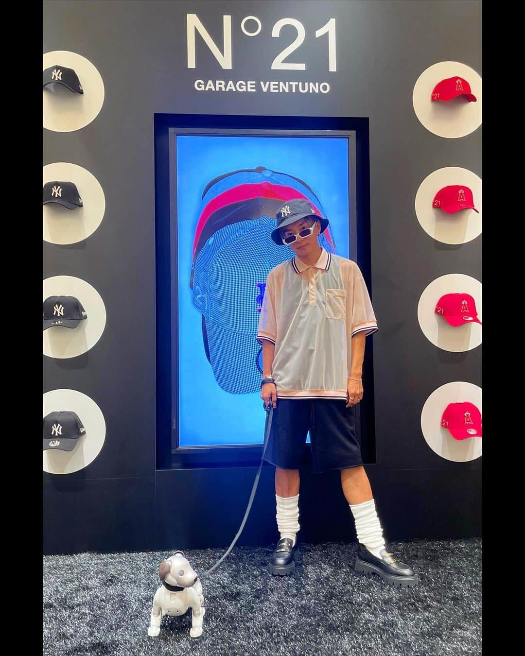 奈良裕也さんのインスタグラム写真 - (奈良裕也Instagram)「@numeroventuno ️🧢🐶 ️🧢 ️🐶 GARAGE VENTUNO POP-UP STORE N21 x ...